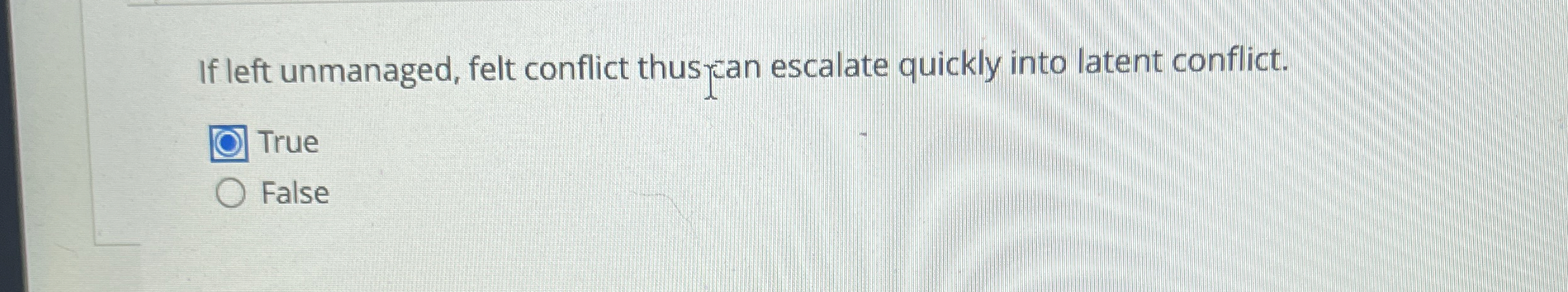 Solved If left unmanaged, felt conflict thus fan escalate | Chegg.com