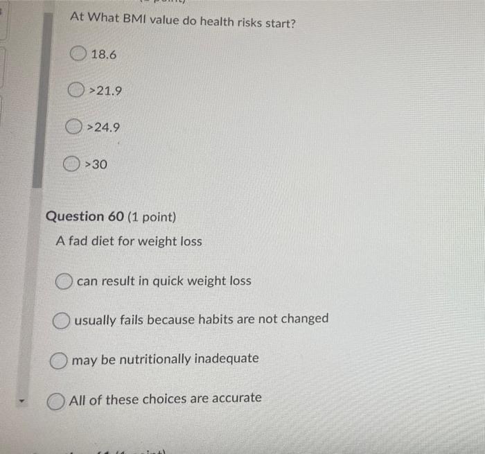 Solved Question 57 (1 point) A young man weighs 150 pounds. | Chegg.com