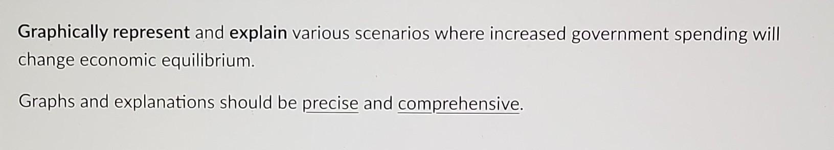 Solved Graphically represent and explain various scenarios | Chegg.com