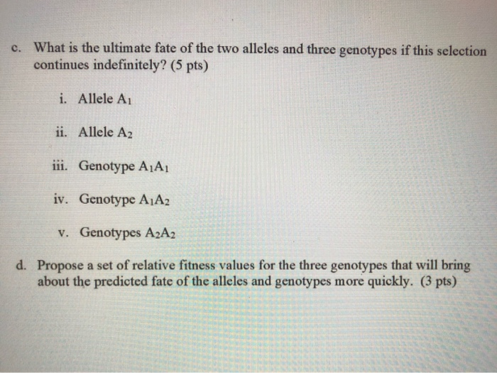 Solved 2. Consider a population with a trait controlled by a | Chegg.com