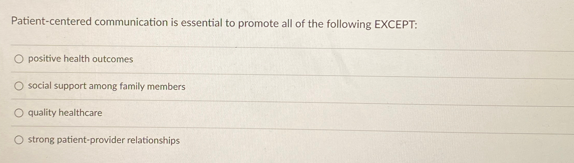 Solved Patient-centered communication is essential to | Chegg.com