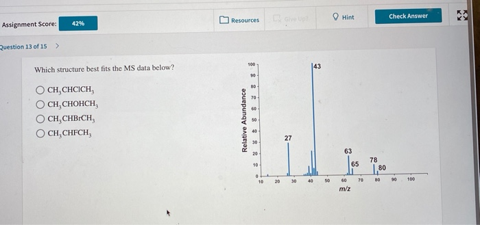 Solved O Group Resources Hint Check Answer 42% Assignment | Chegg.com