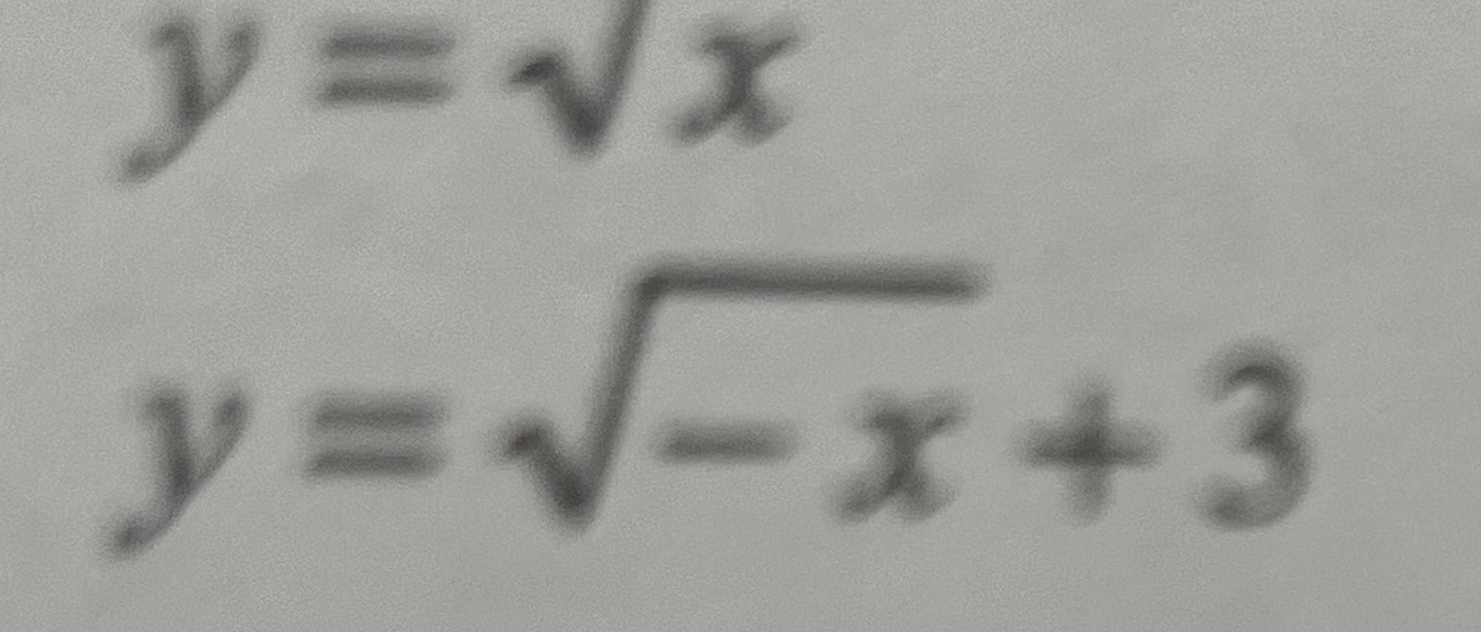 Solved describe the transformations. y=x2y=-x2+3 | Chegg.com