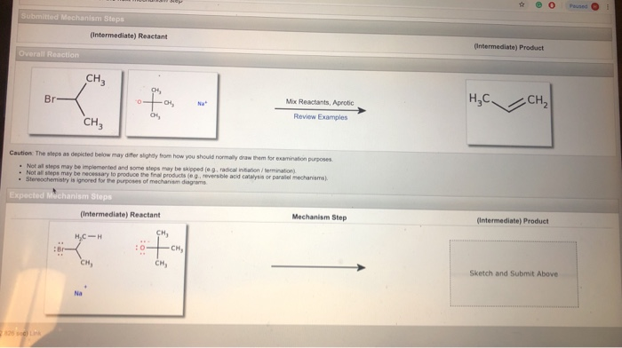 Solved Paused (Intermediate) Reactant (Intermediate) Product | Chegg.com