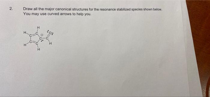Solved 2. Draw all the major canonical structures for the | Chegg.com