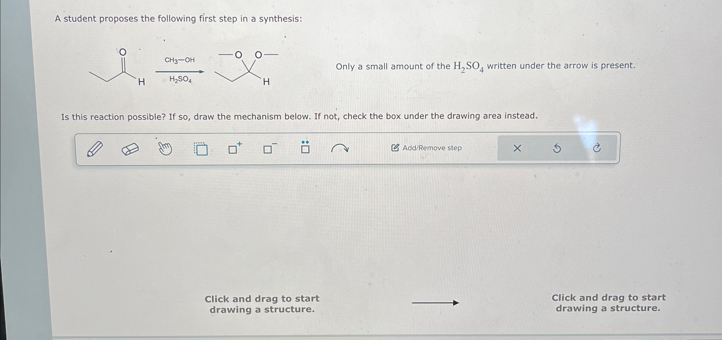 Solved A student proposes the following first step in a | Chegg.com