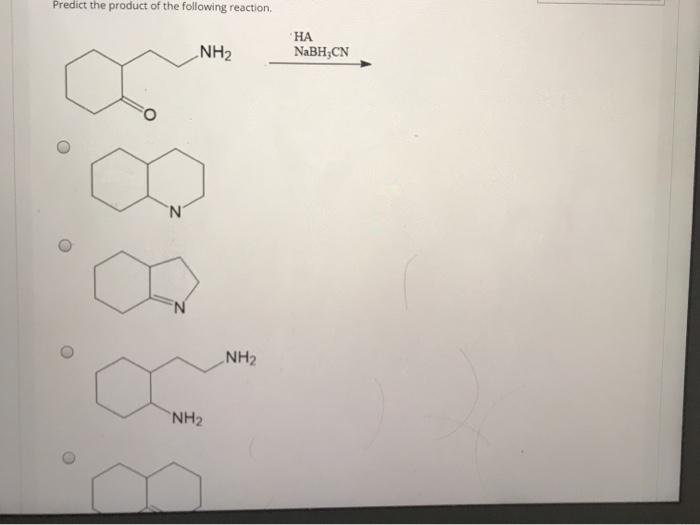 Solved Predict the product of the following reaction NH2 HA | Chegg.com