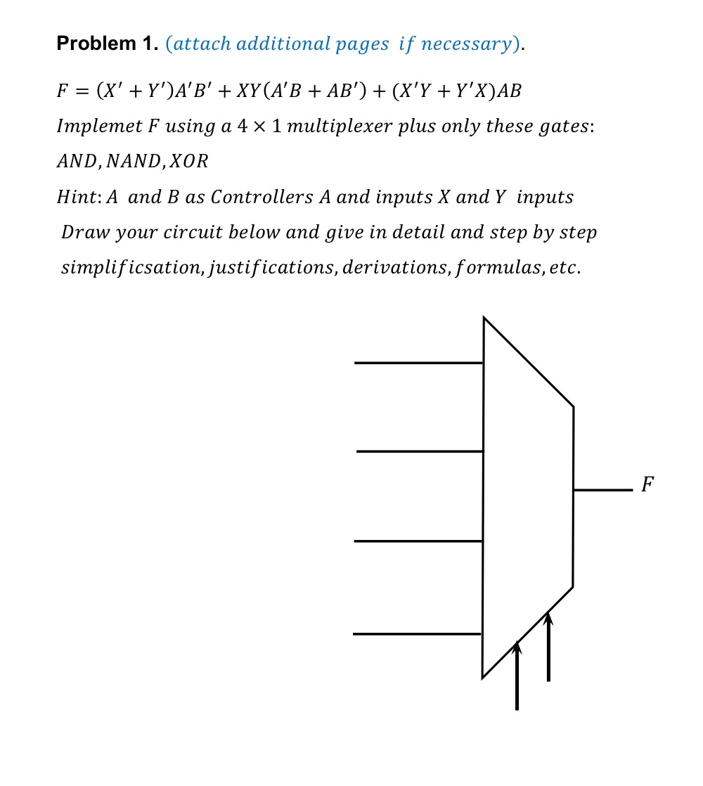 Solved Problem 1. (attach additional pages if | Chegg.com