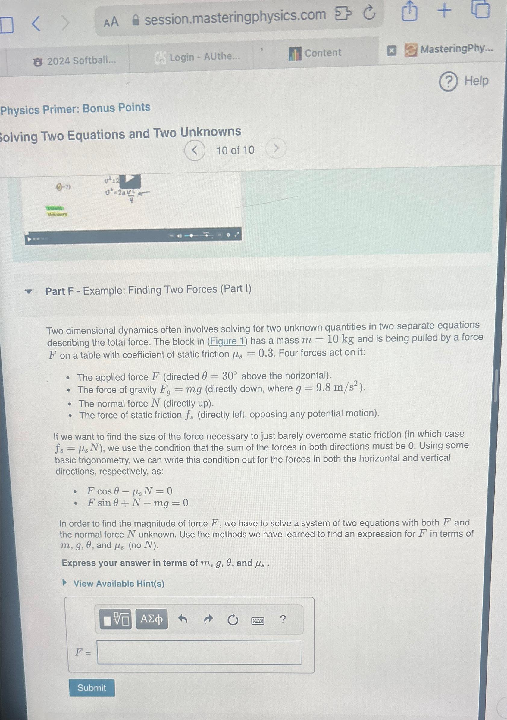 Solved 2024 Softball...\\nLogin - | Chegg.com