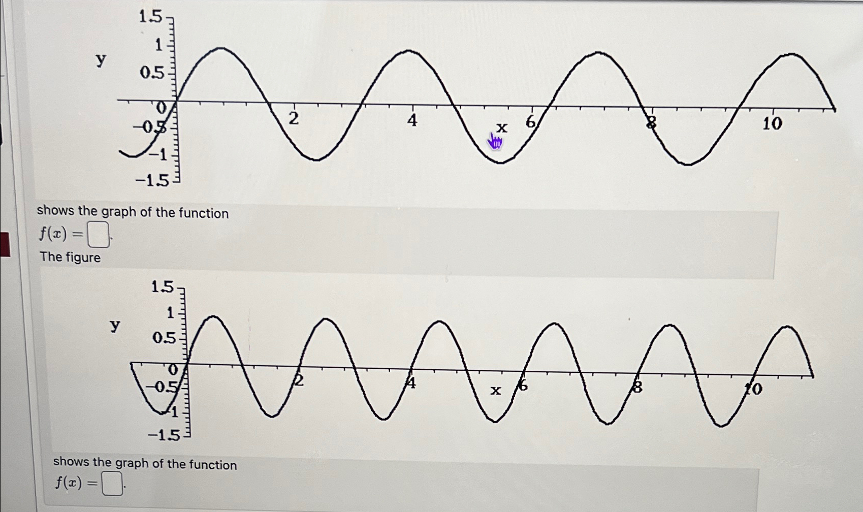 Solved shows the graph of the functionf(x)=The figureshows | Chegg.com