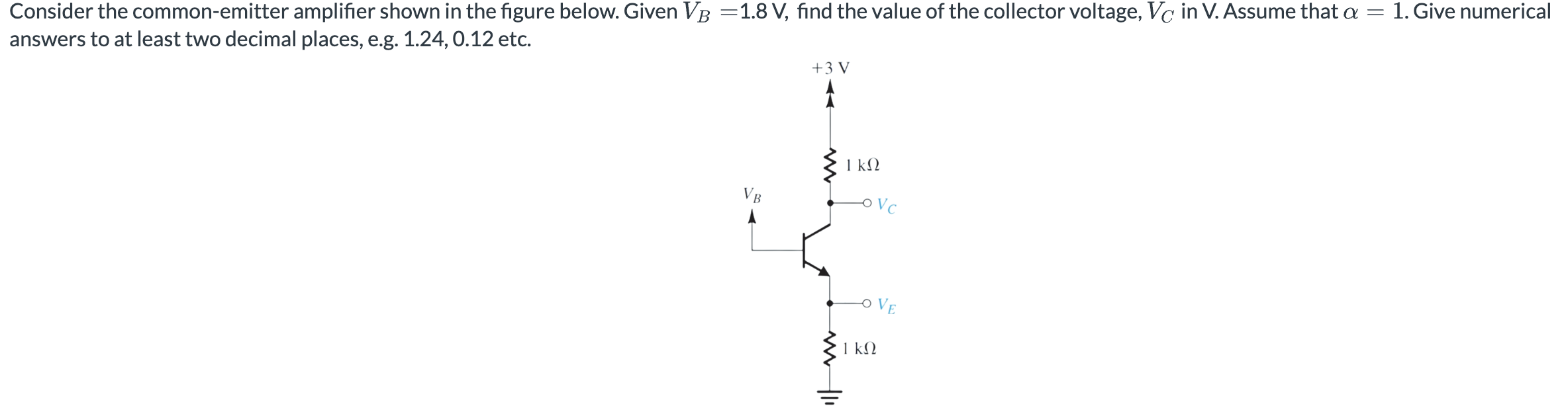 Solved Consider the common-emitter amplifier shown in the | Chegg.com