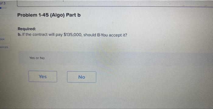 Solved Problem 1-45 (Algo) Cost Data for Managerial Purposes | Chegg.com