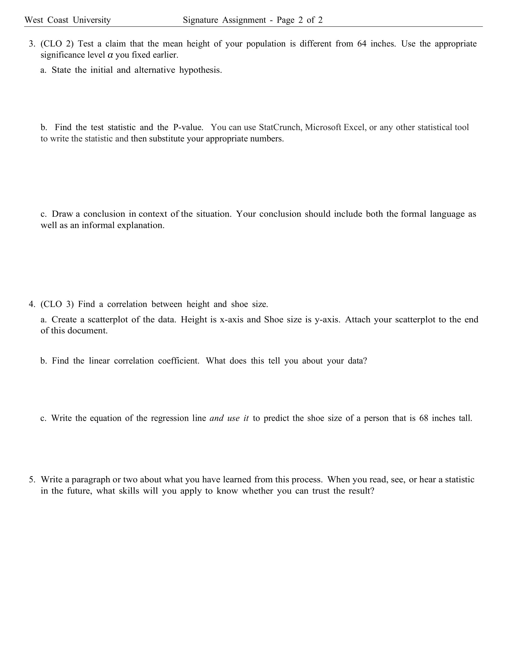 Solved continuation of my 1st paper please answer (CLO 2) | Chegg.com