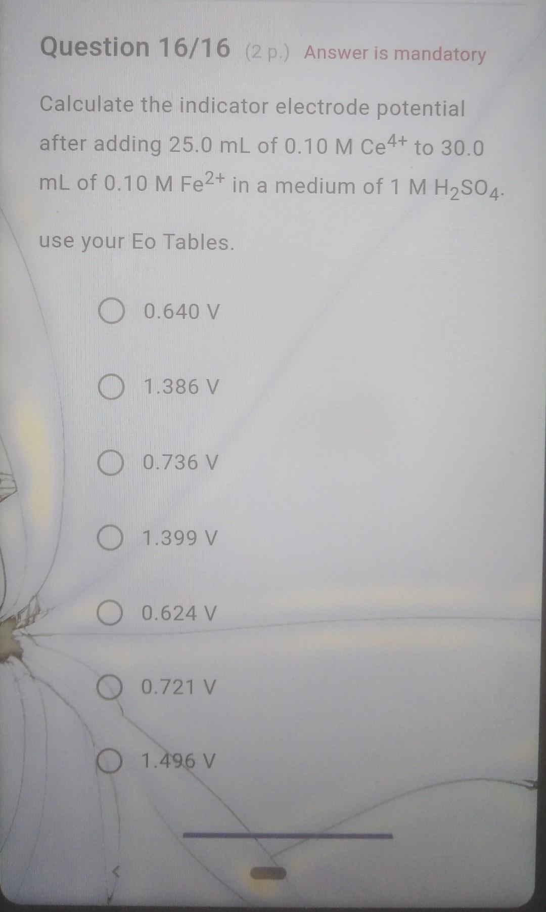 Solved Question 16/16 (2 p.) Answer is mandatory Calculate | Chegg.com