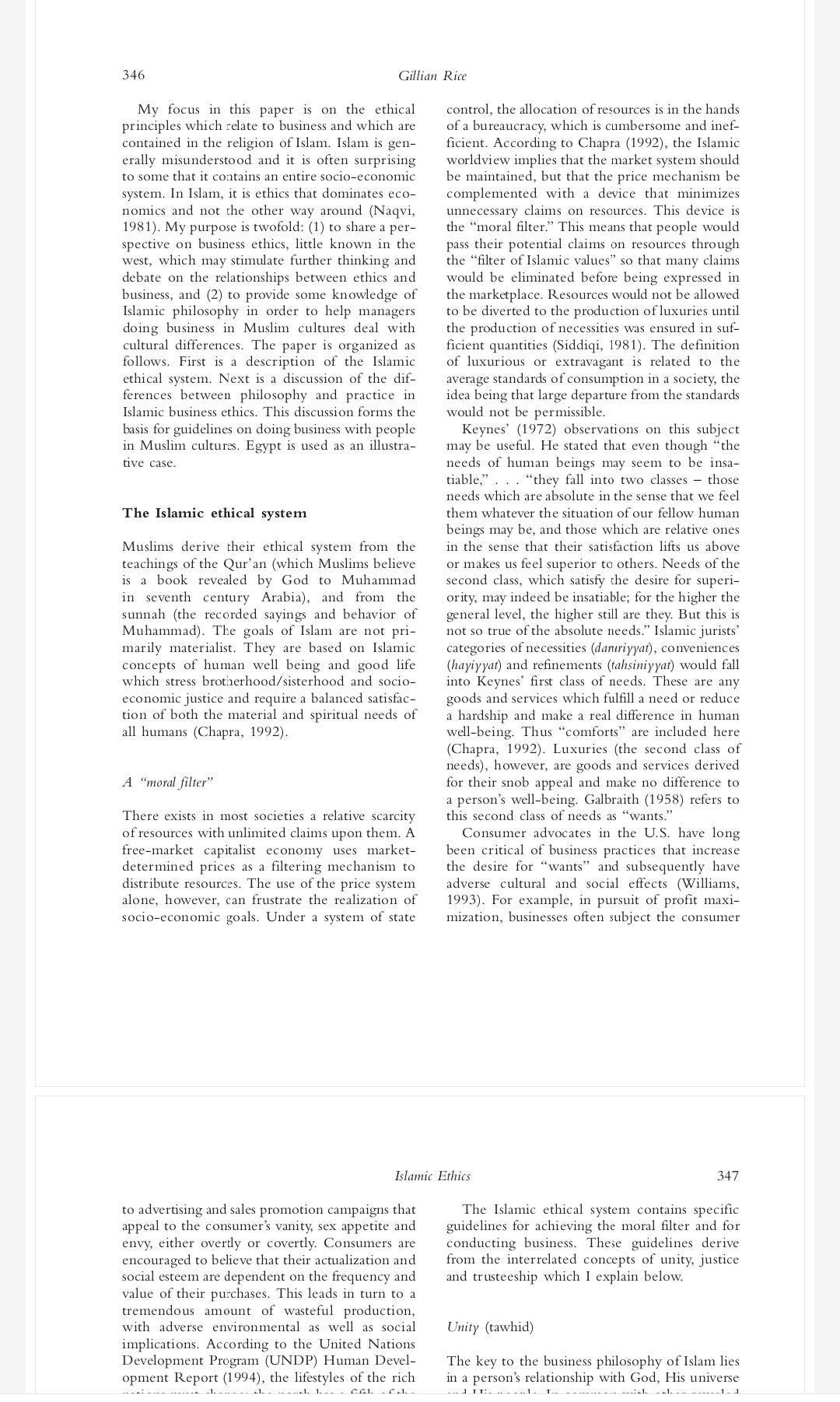 Solved 346 Gillian Rice My focus in this paper is on the | Chegg.com