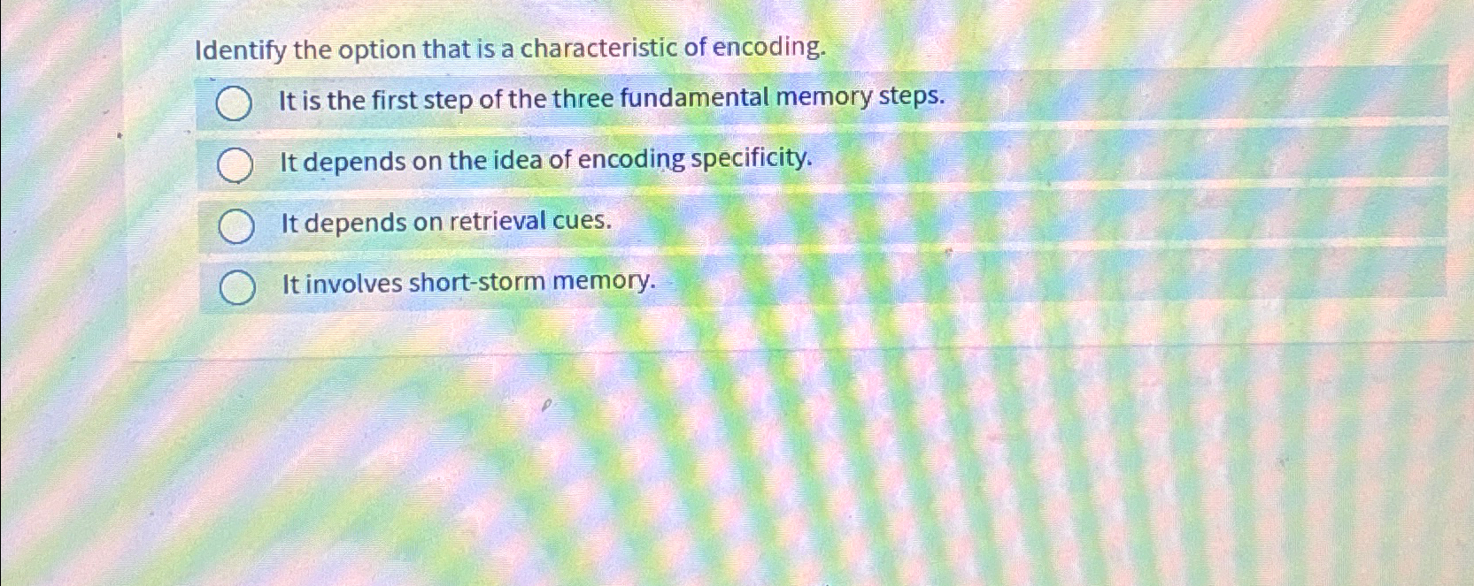Solved Identify the option that is a characteristic of | Chegg.com