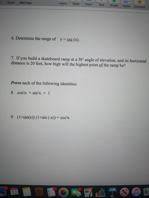 Solved Zoom Add Page Insert Table Chart Text Shape Media | Chegg.com