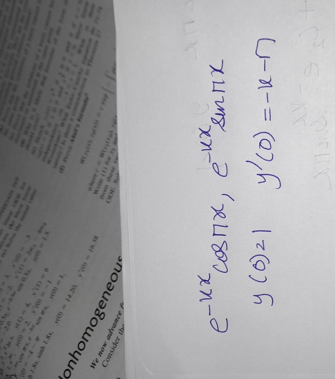 Solved find the 2nd order homogeneous linear ode for which | Chegg.com