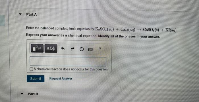 Solved Enter the balanced complete ionic equation for | Chegg.com
