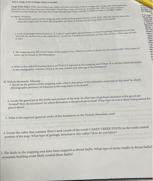 2. Look at Geologic Cross Section A−A it shows a | Chegg.com