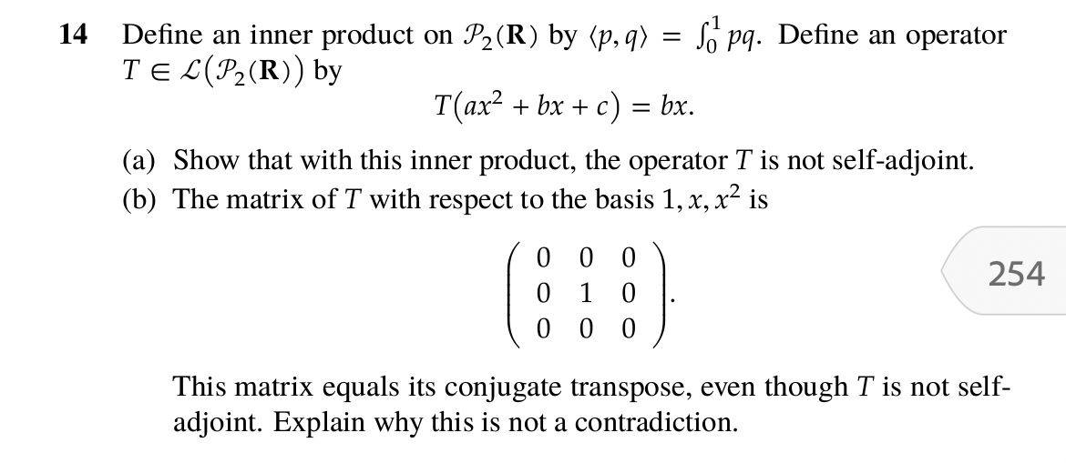 Solved 14 ﻿Define an inner product on P2(R) ﻿by | Chegg.com