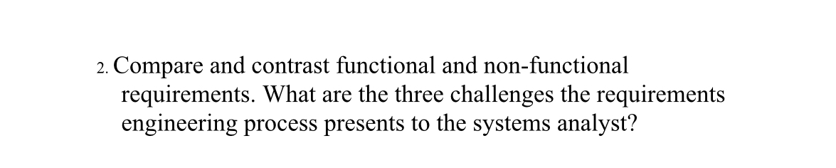 Solved Compare and contrast functional and non-functional | Chegg.com