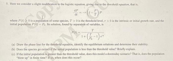 Solved Here we consider a slight modification to the | Chegg.com