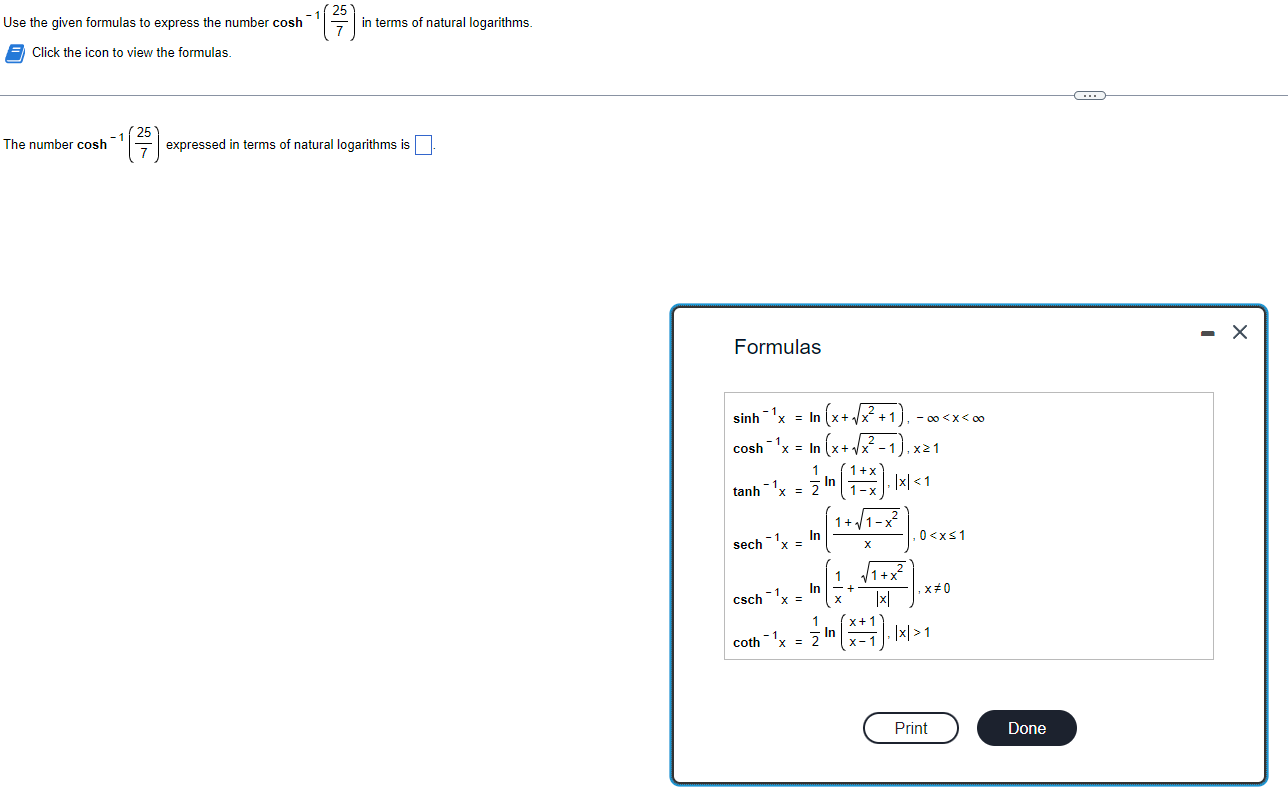 Solved Use the given formulas to express the number | Chegg.com
