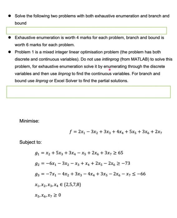 - Solve the following two problems with both | Chegg.com