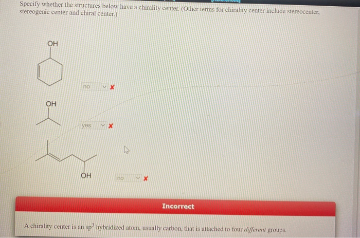 Solved Specify whether the structures below have a chirality | Chegg.com