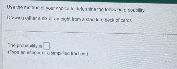Solved Use the method of your choice to determine the | Chegg.com