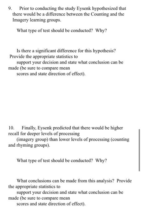Solved Craik and Lockhart (1972) proposed a model of memory | Chegg.com