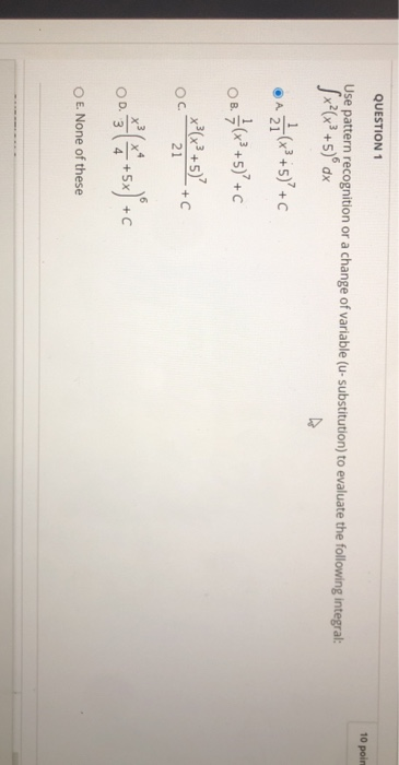 Solved QUESTION 1 10 poin Use pattern recognition or a | Chegg.com