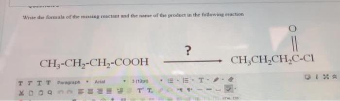Solved Write the formula of the missing reactant and the | Chegg.com