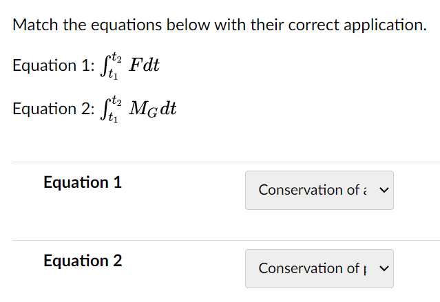 Match the equations below with their correct | Chegg.com