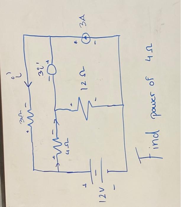 Solved Find power of 4Ω | Chegg.com