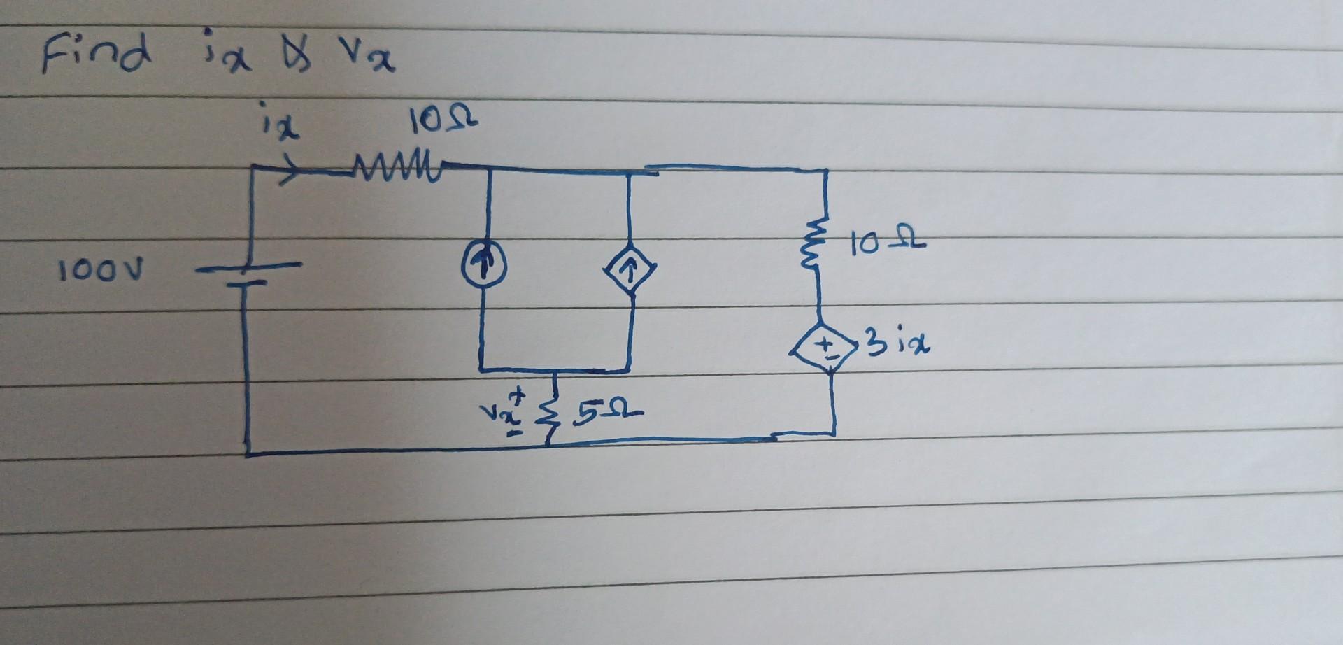 Solved Find xx&vxFind ix and vx | Chegg.com