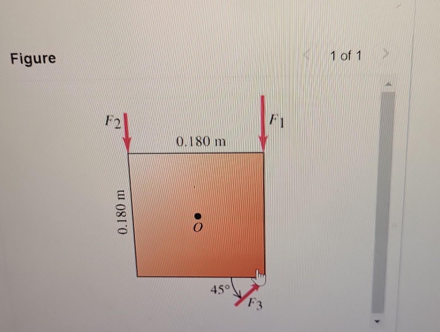 Solved A square metal plate 0.180 m on each side is pivoted | Chegg.com
