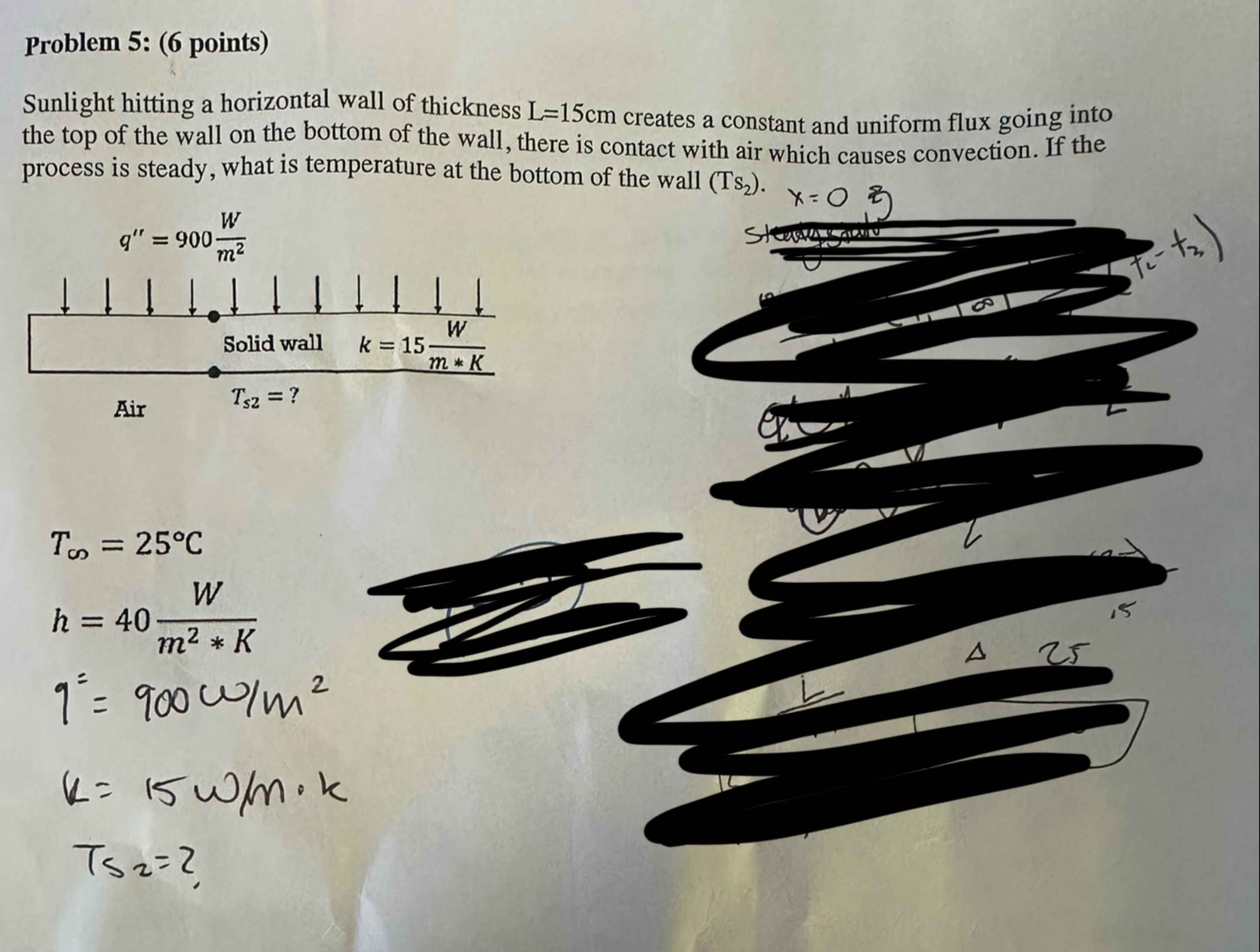 Solved Problem 5: (6 ﻿points)Sunlight hitting a horizontal | Chegg.com