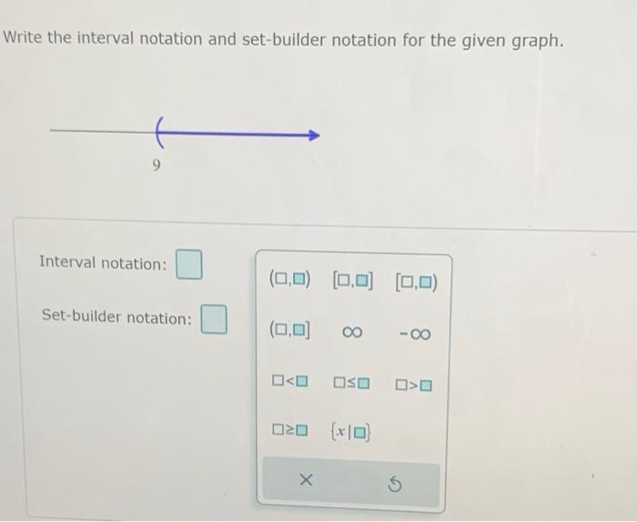 Solved Write the interval notation and set-builder notation | Chegg.com