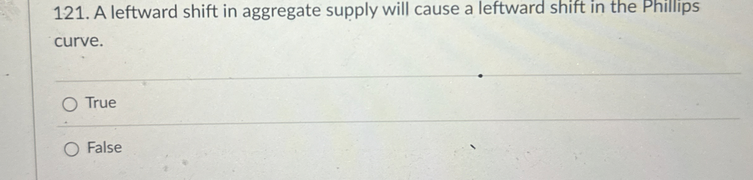 Solved A leftward shift in aggregate supply will cause a | Chegg.com