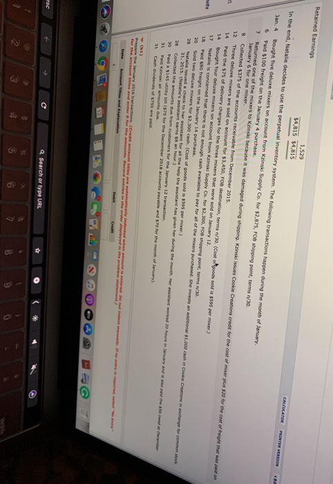 Solved Continuing Cookie Chronicle 05 b1-b2, c, dl-d2, e-f | Chegg.com