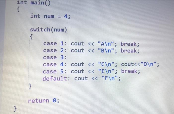 Solved Question 2 What is the output of the following C++ | Chegg.com