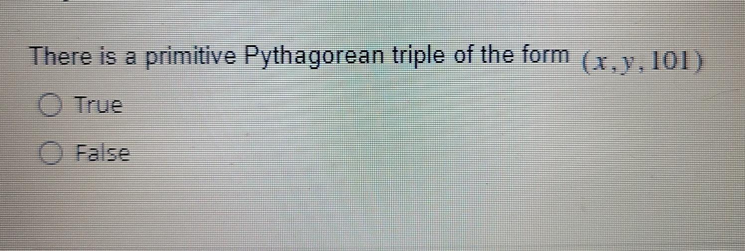 Solved There is a primitive Pythagorean triple of the form | Chegg.com