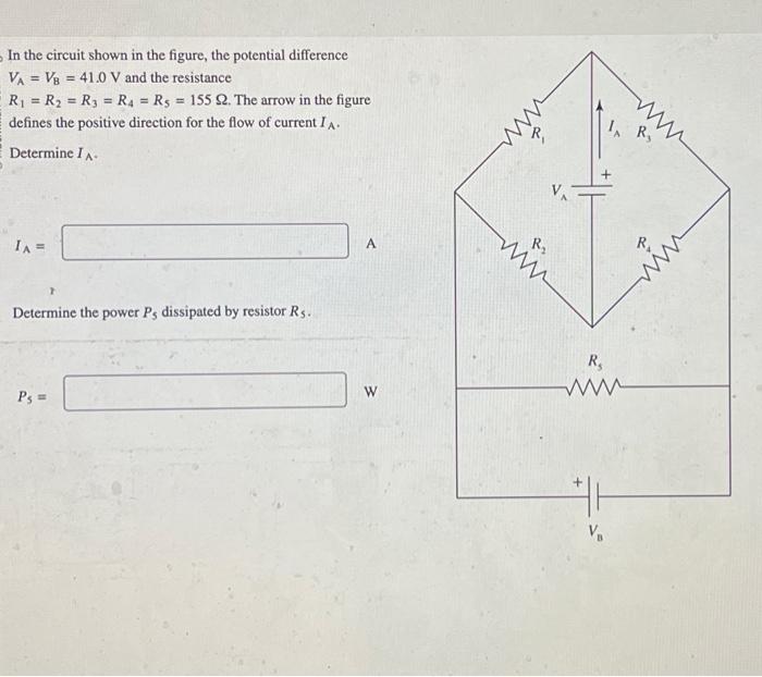 Solved In the circuit shown in the figure, the potential | Chegg.com