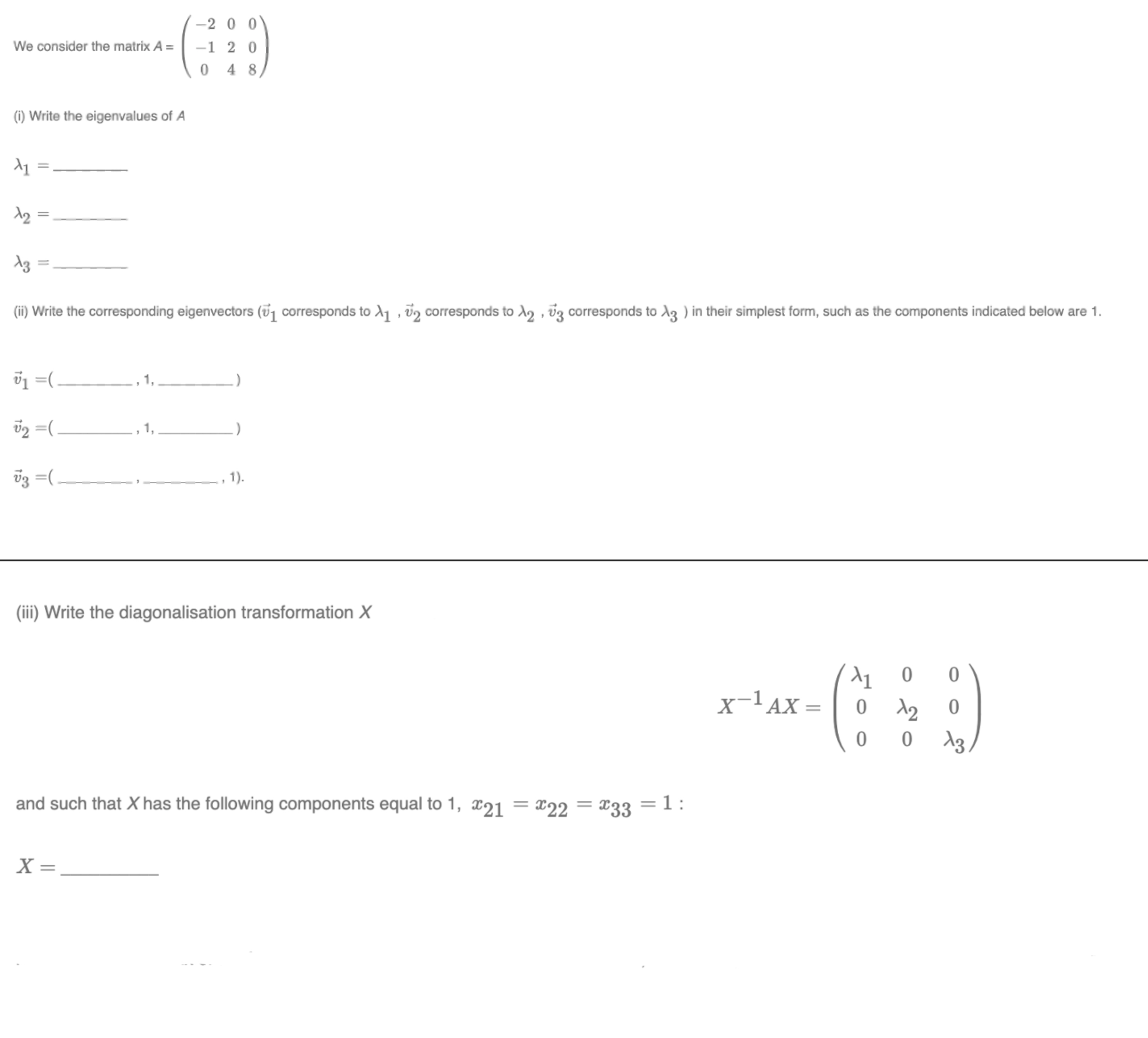 Solved We consider the matrix | Chegg.com