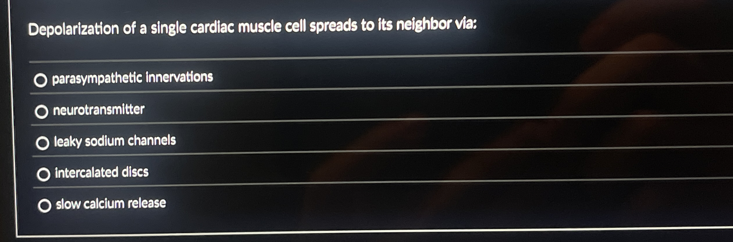 Solved Depolarization of a single cardiac muscle cell | Chegg.com