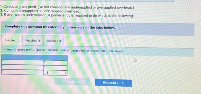 Solved 1. Compute gross profit. (Do not consider any | Chegg.com Solved 1. Compute gross profit. (Do not consider any | Chegg.com