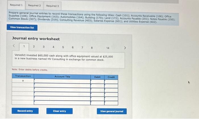 Solved Problem 2-4A (Static) Recording transactions; posting | Chegg.com