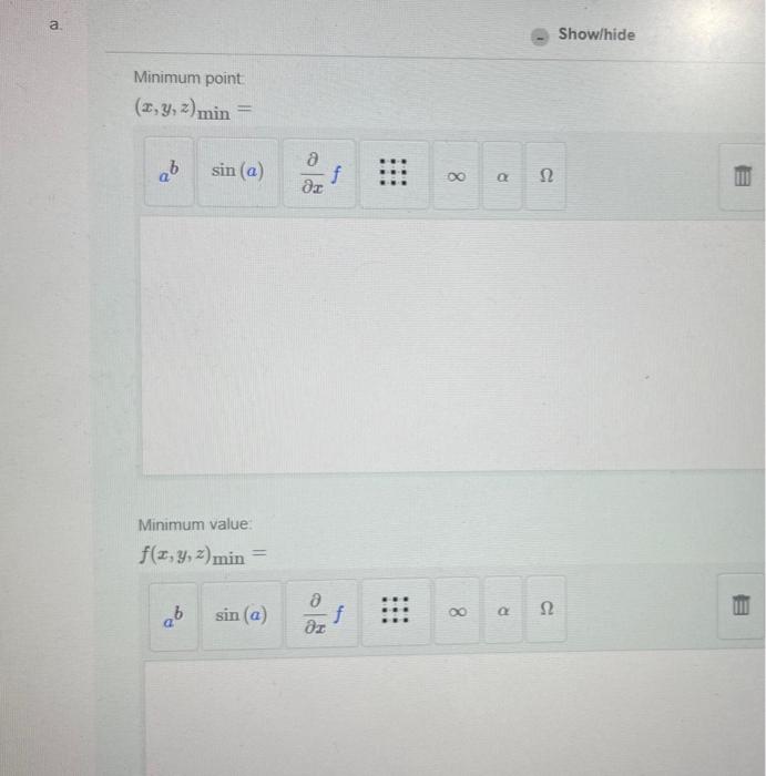 Solved Find the minimum and maximum points of | Chegg.com
